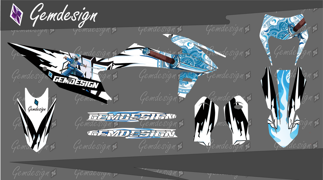 Iced Samurai semicustom graphics kit -Gemdesign